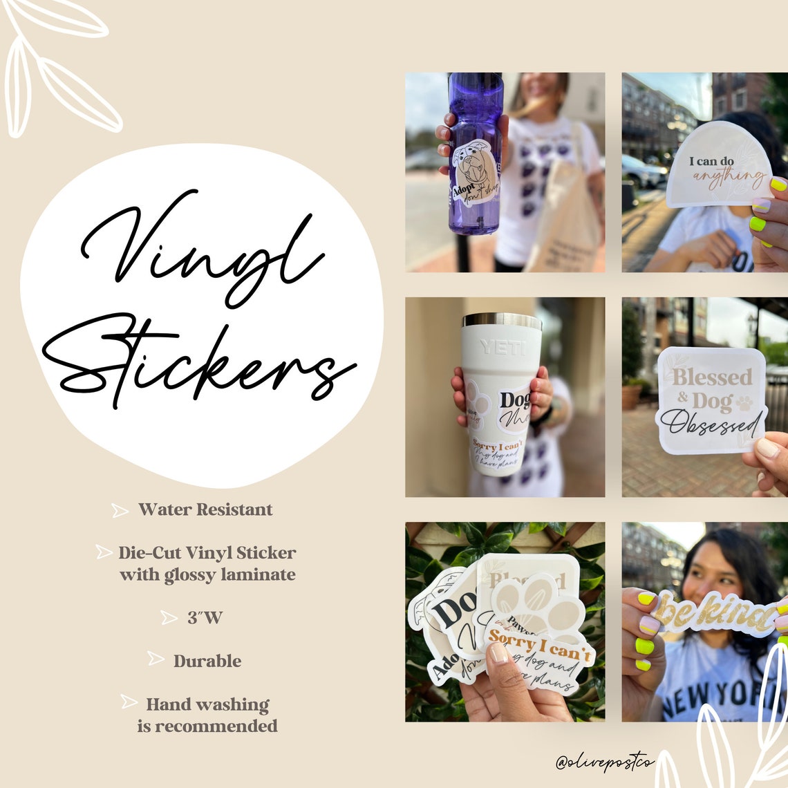 Pawsitive Vibes Only Sticker Water Resistant Sticker Gifts for Dog ...