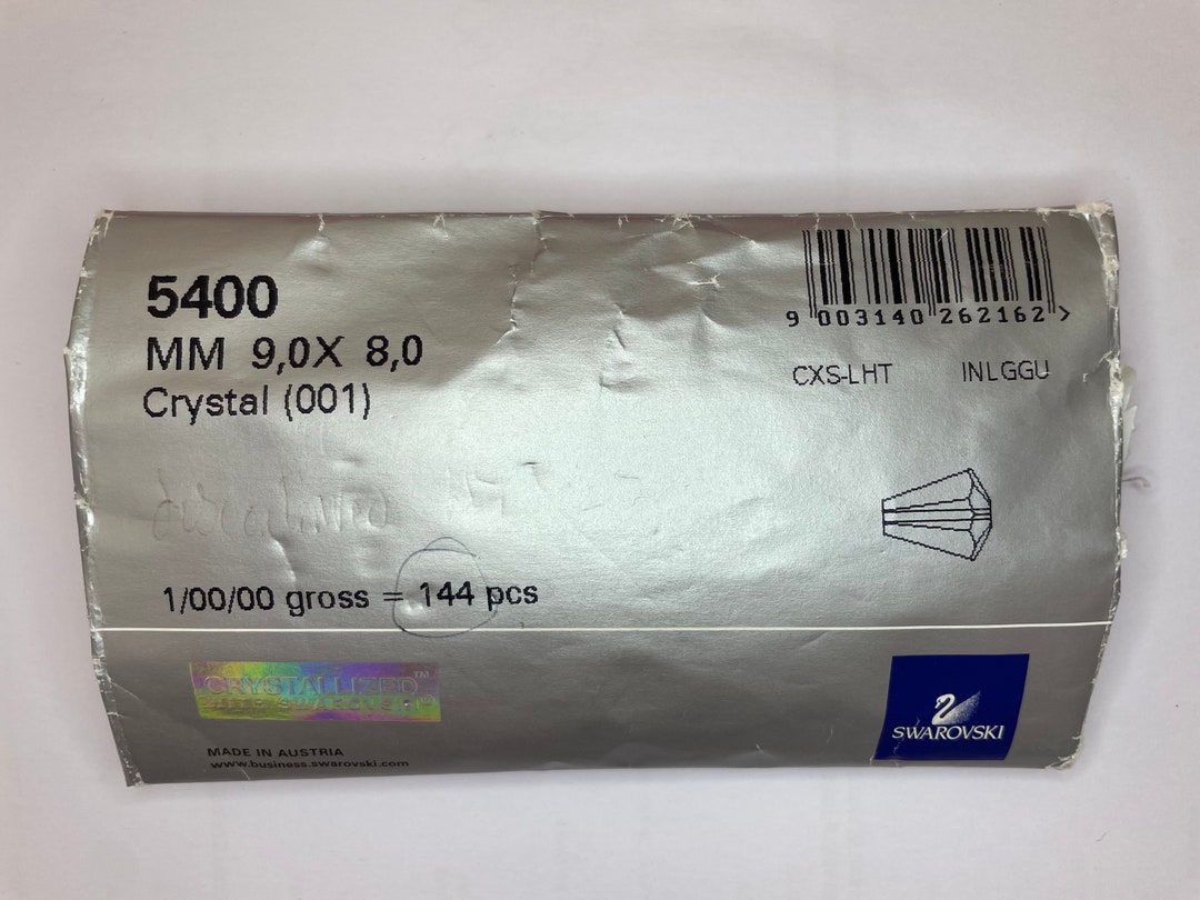 Swarovski Crystal 5400 9x8mm in Clear Crystal . 144 Pcs. Rare and ...
