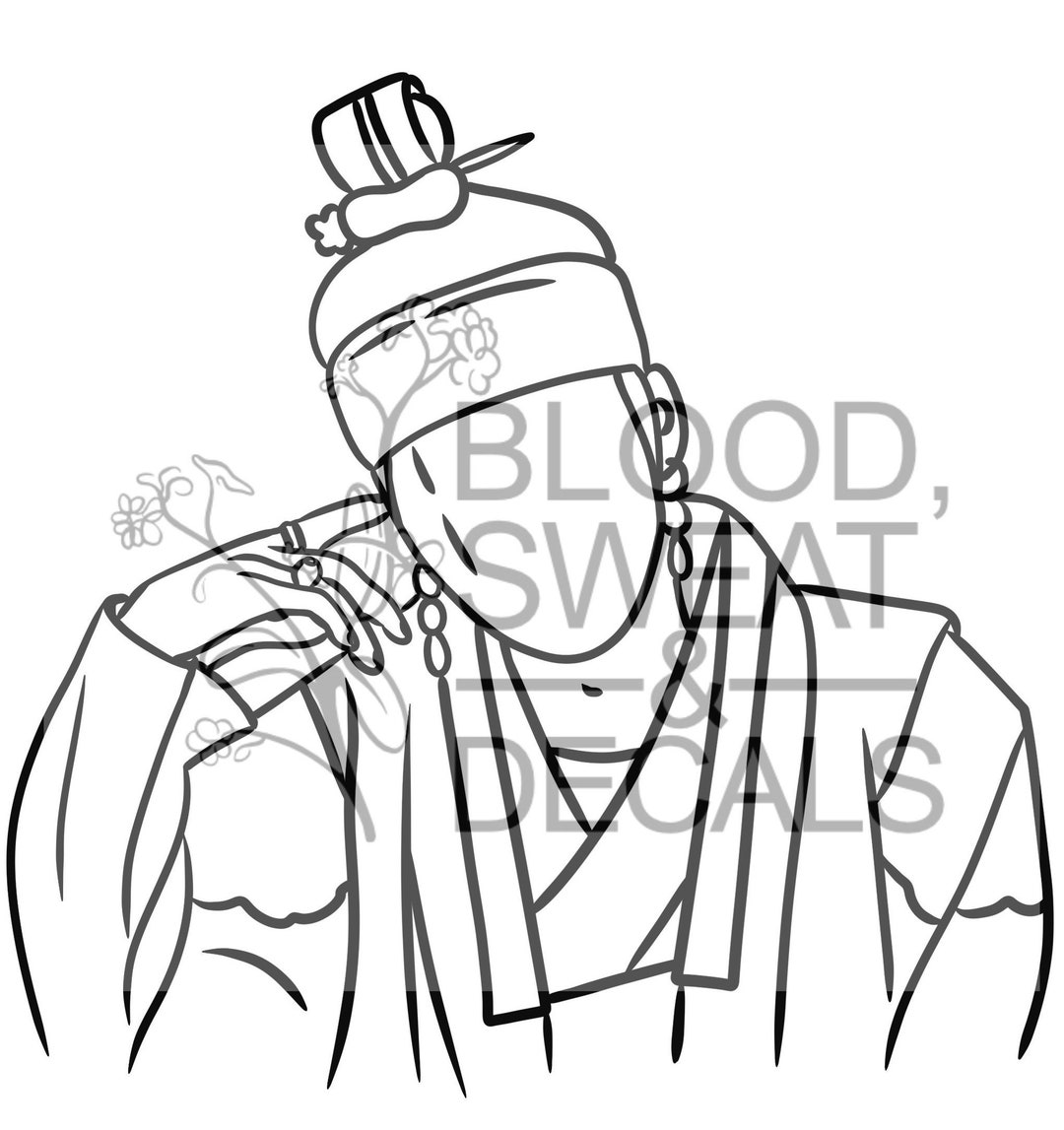 Daechwita Min Yoongi BTS Line Art for Cricut/silhouette - Etsy