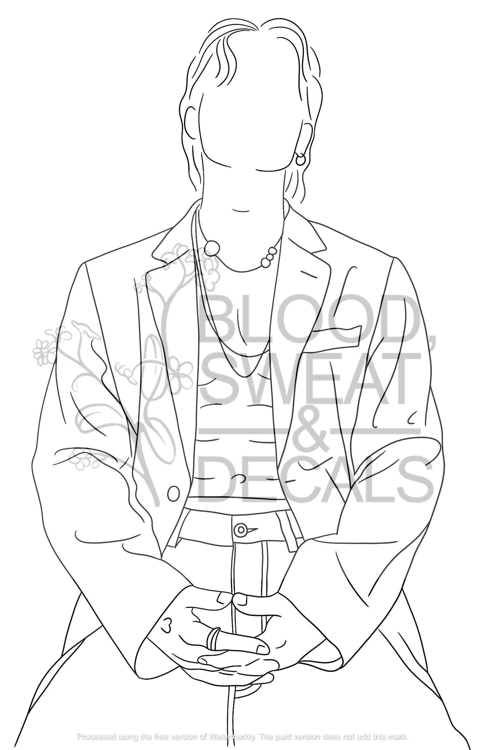 Jeon Jungkook Shirtless BTS Line Art for Cricut/silhouette - Etsy Canada