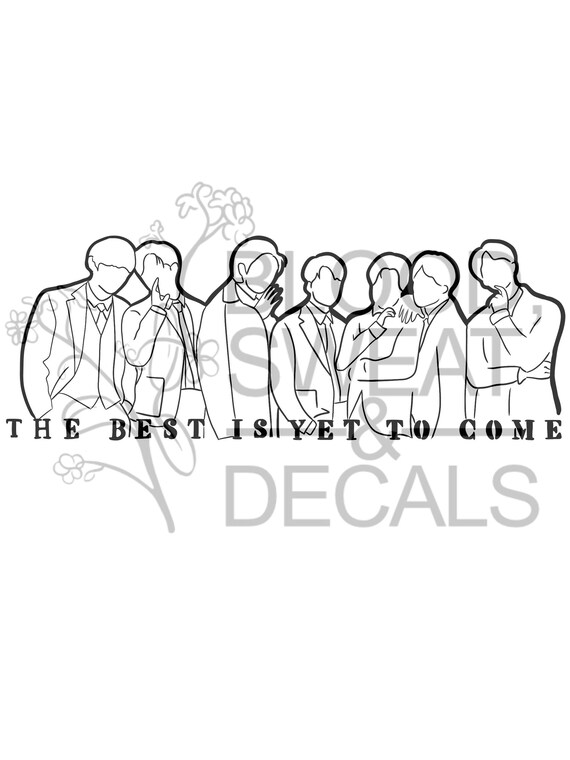 BTS yet to Come Line Art for Cricut/silhouette - Etsy