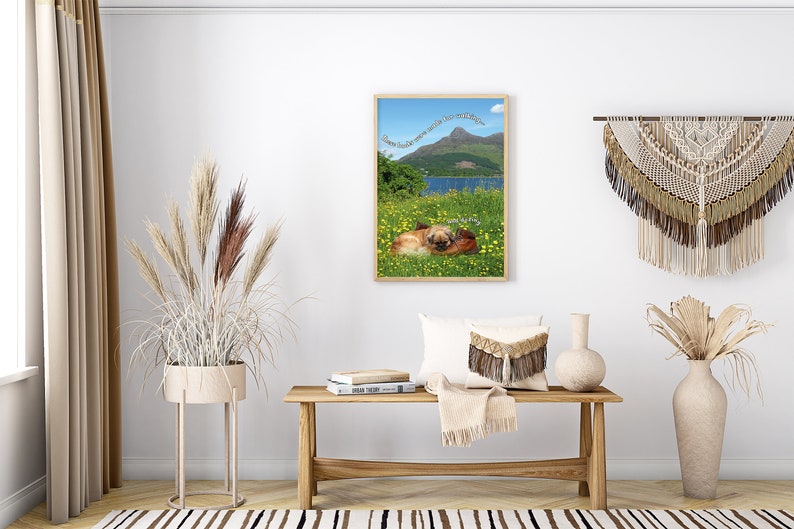 Hamish Boots. Printable Image Files, Joyful Wall Art Featuring a Dog ...
