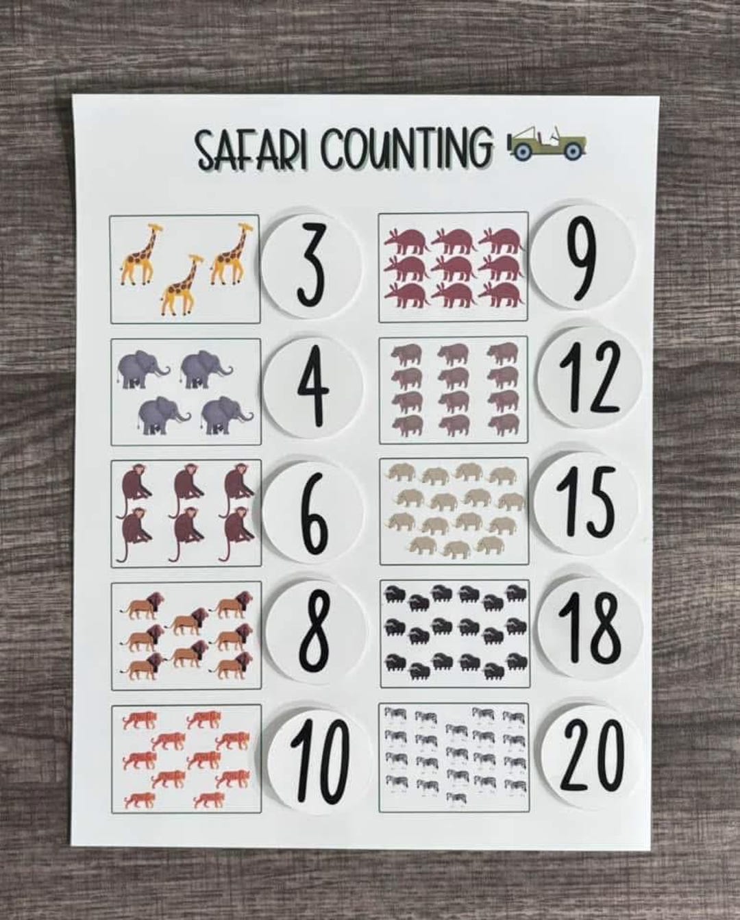 Laminated Preschool Learning Activity | Toddler Busy Book Pages ...