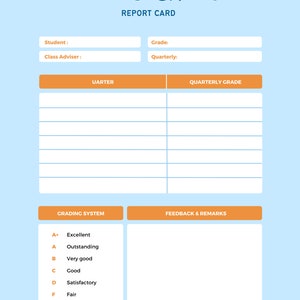 Report Card - Etsy