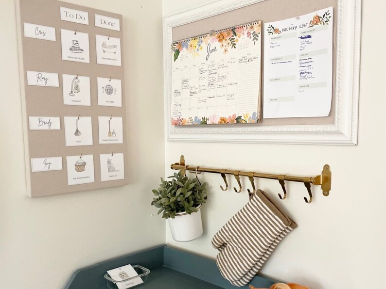 Printable Watercolor Chore Chart Cards and Daily Routine Checklists ...