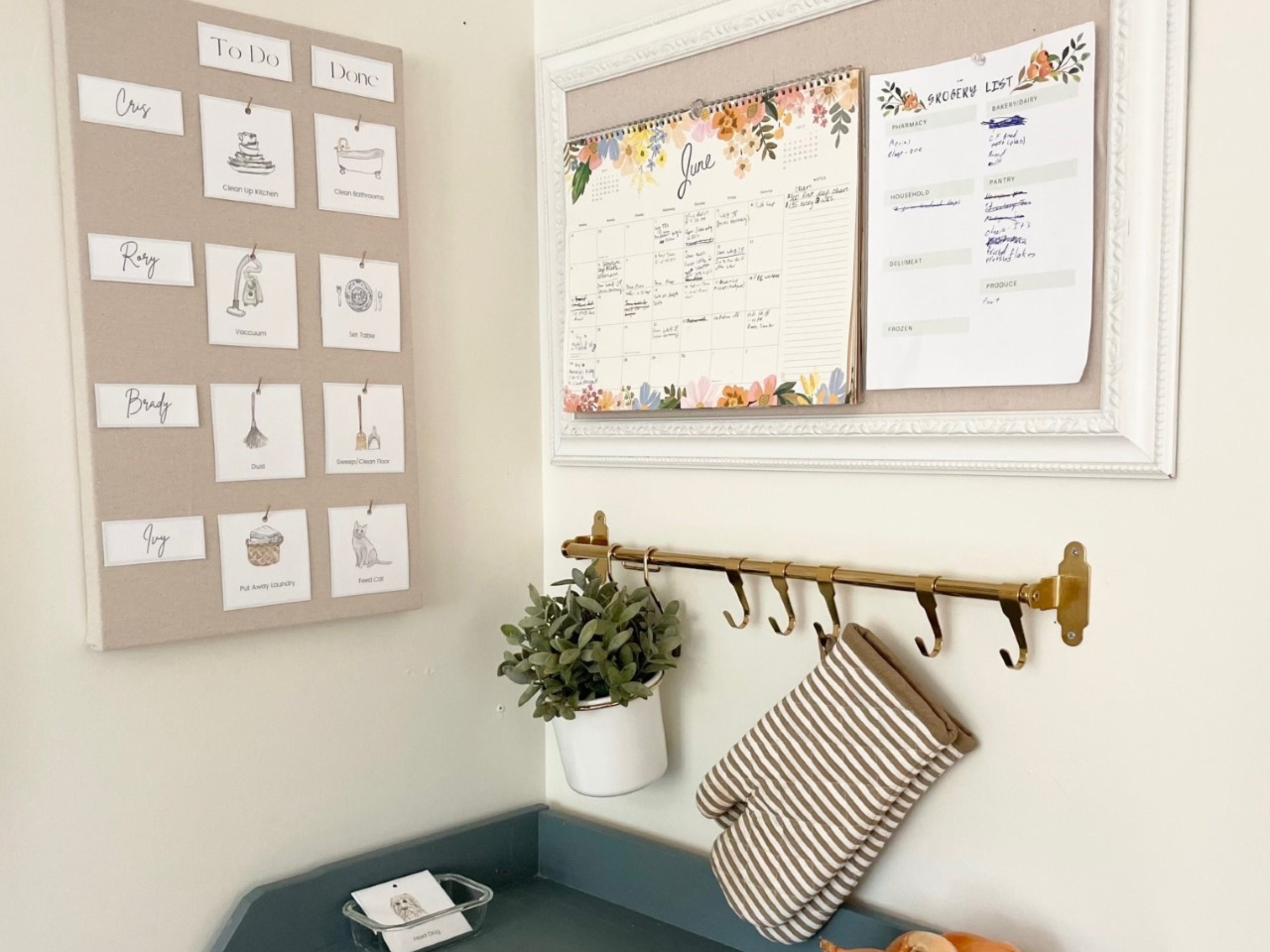 Printable Watercolor Chore Chart Cards and Daily Routine Checklists ...