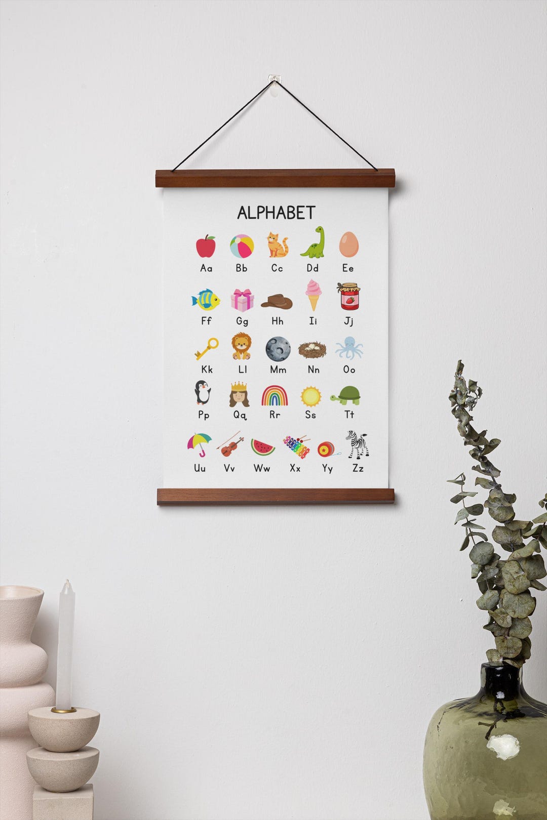 Alphabet Poster for Kids | ABC Wall Art Printable | Alphabet Chart ...