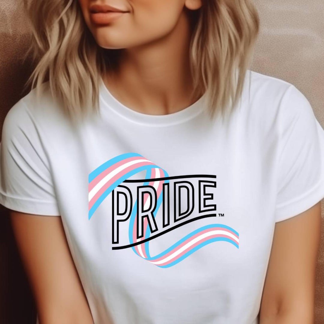 Transgender Pride Shirt | Trans Pride Ribbon Unisex T-shirt | LGBTQIA ...