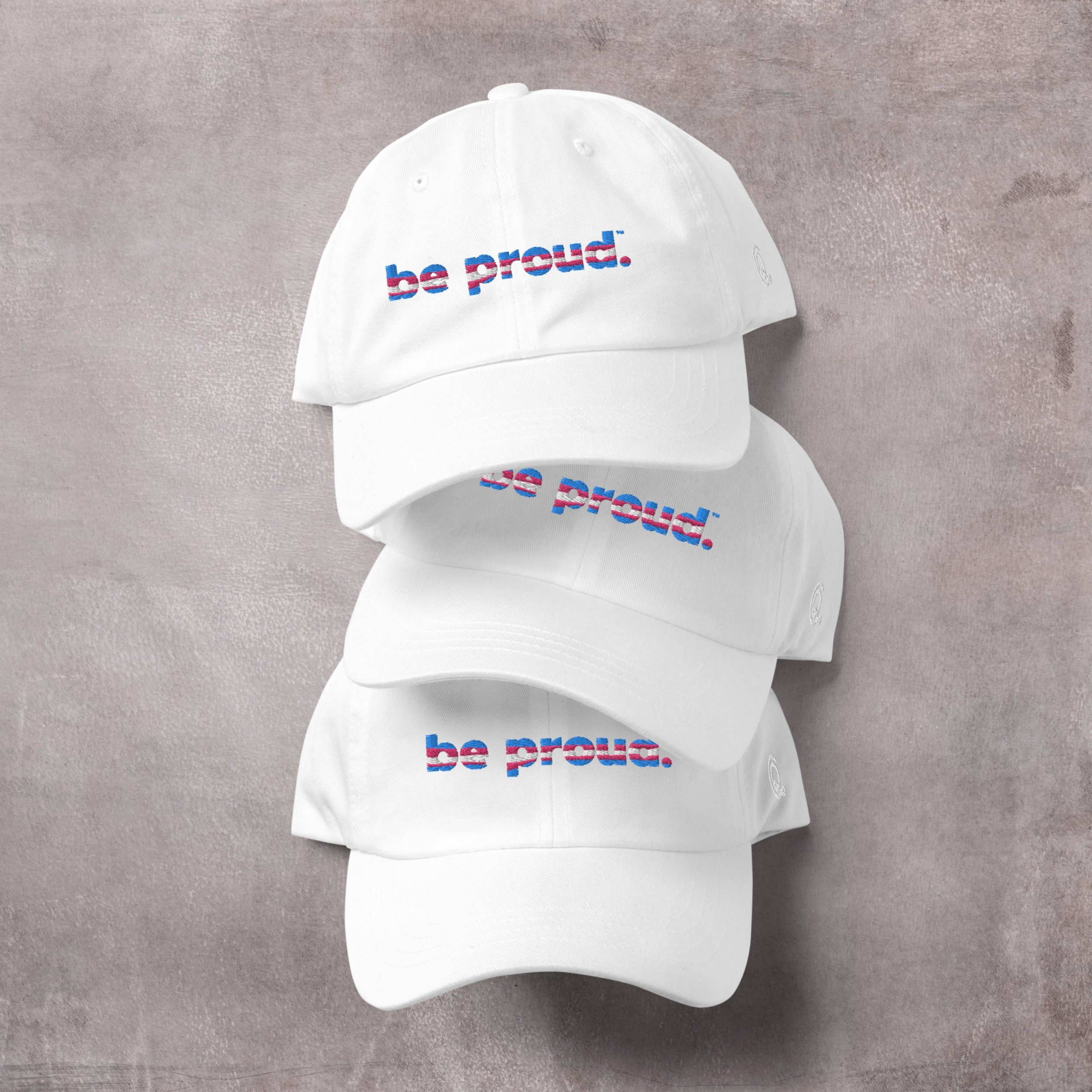 Transgender Striped be Proud Classic Dad Hat Trans Pride Embroidered ...