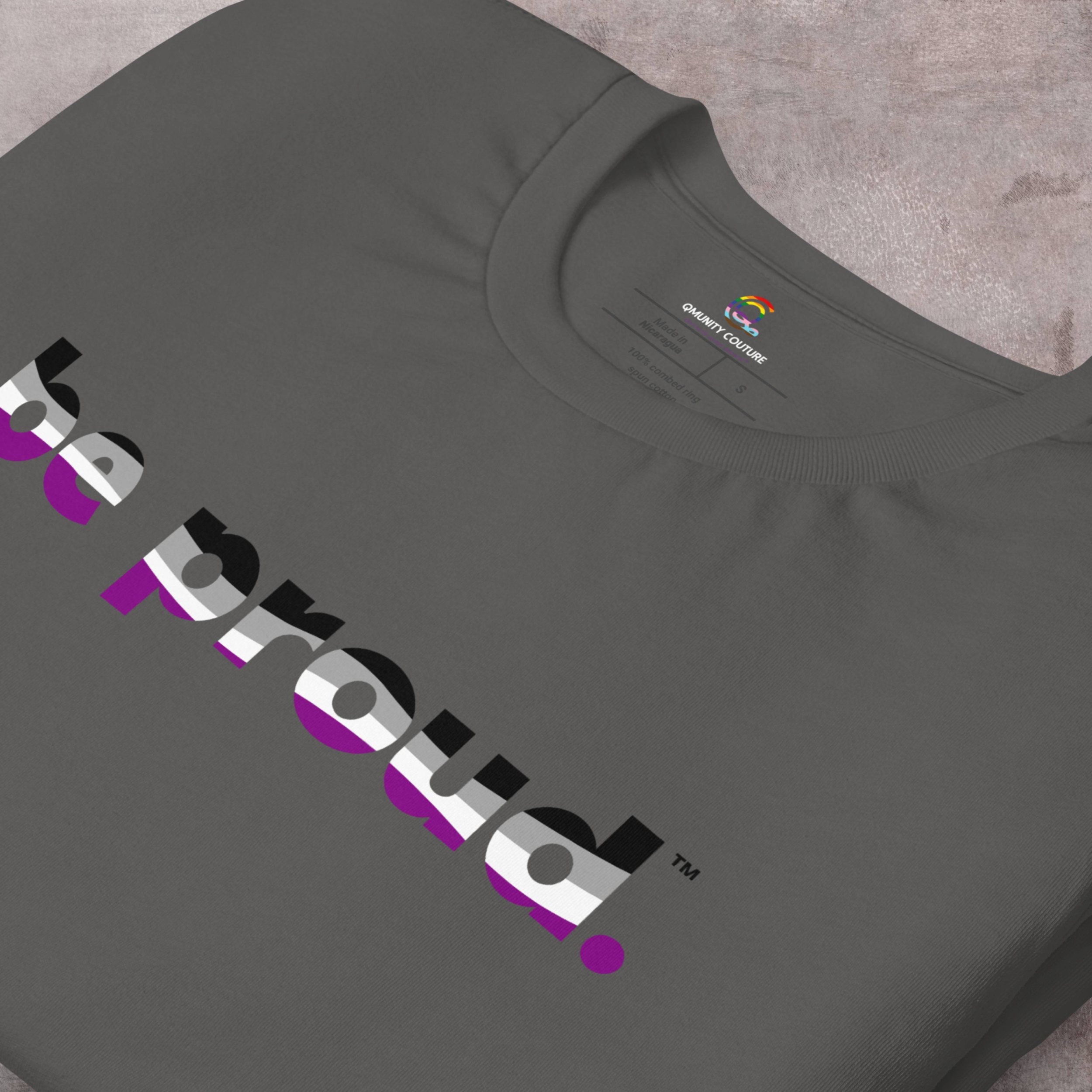 Asexual Striped be Proud Unisex T-shirt Asexual Tees LGBTQIA Clothing ...