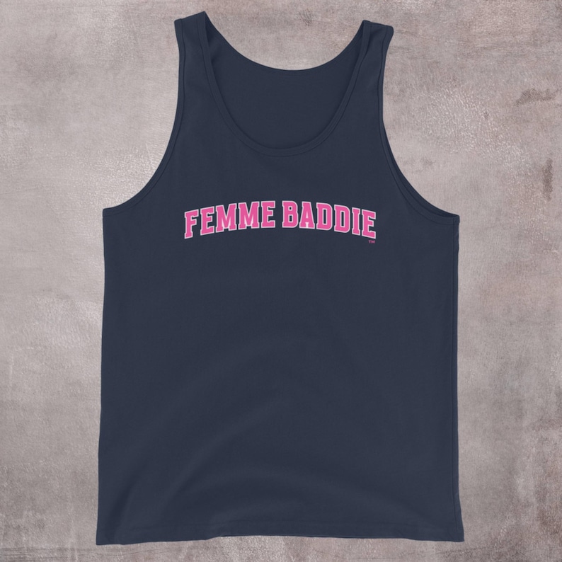 WLW Pride T-shirts Tees | "femme Baddie" Unisex Tank Top | Subtle Pride ...