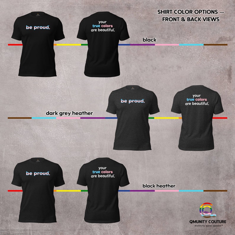 Transgender Striped "be Proud" Unisex T-shirt | Trans Tees | Pride ...