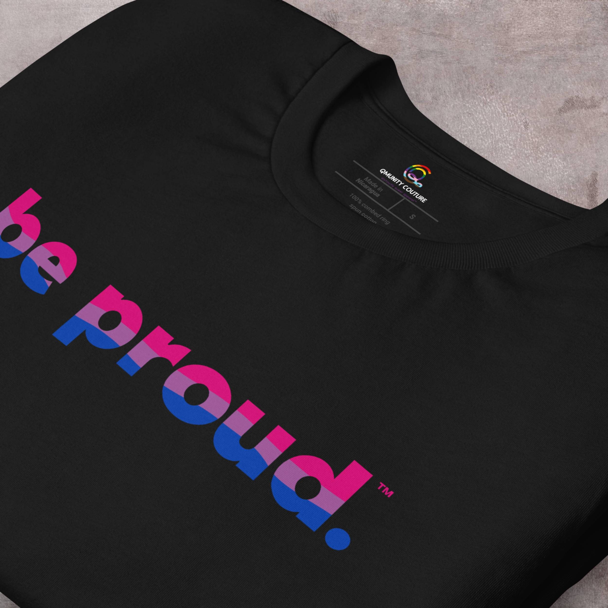 Bisexual Striped be Proud Unisex T-shirt Bisexual Tees LGBTQIA Clothing ...