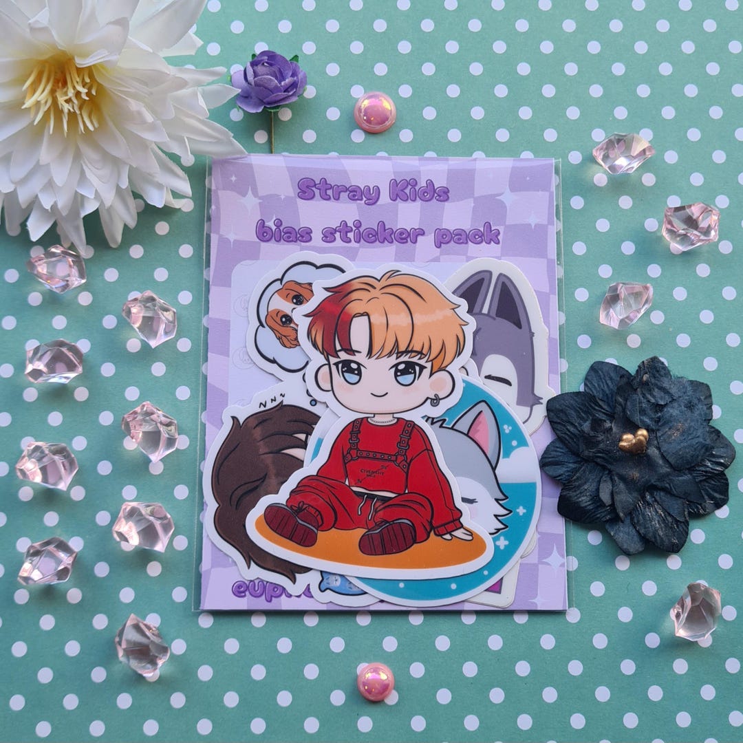 Stray Kids Vinyl Matte Sticker Bang Chan Bias Pack - 4 Stickers - Etsy