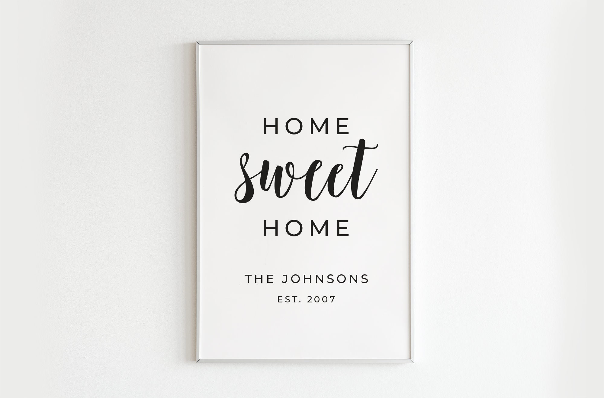 Welcome Home Print Custom Printable, Personalized Sign | Home Wall ...