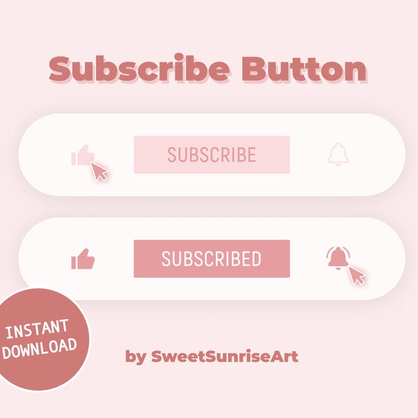 Animated Youtube Subscribe Button Purple Like Button Animated Overlay ...