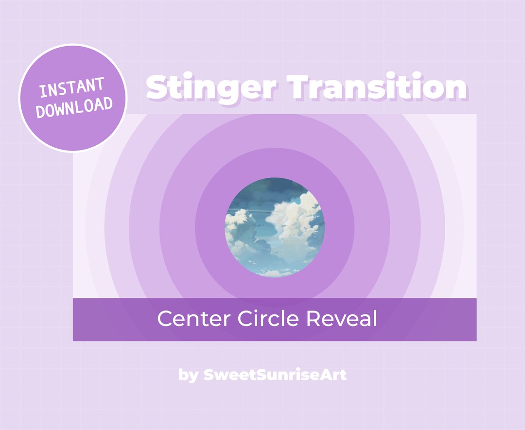 Stinger Transition Twitch | Purple | OBS Transition Streamlab ...
