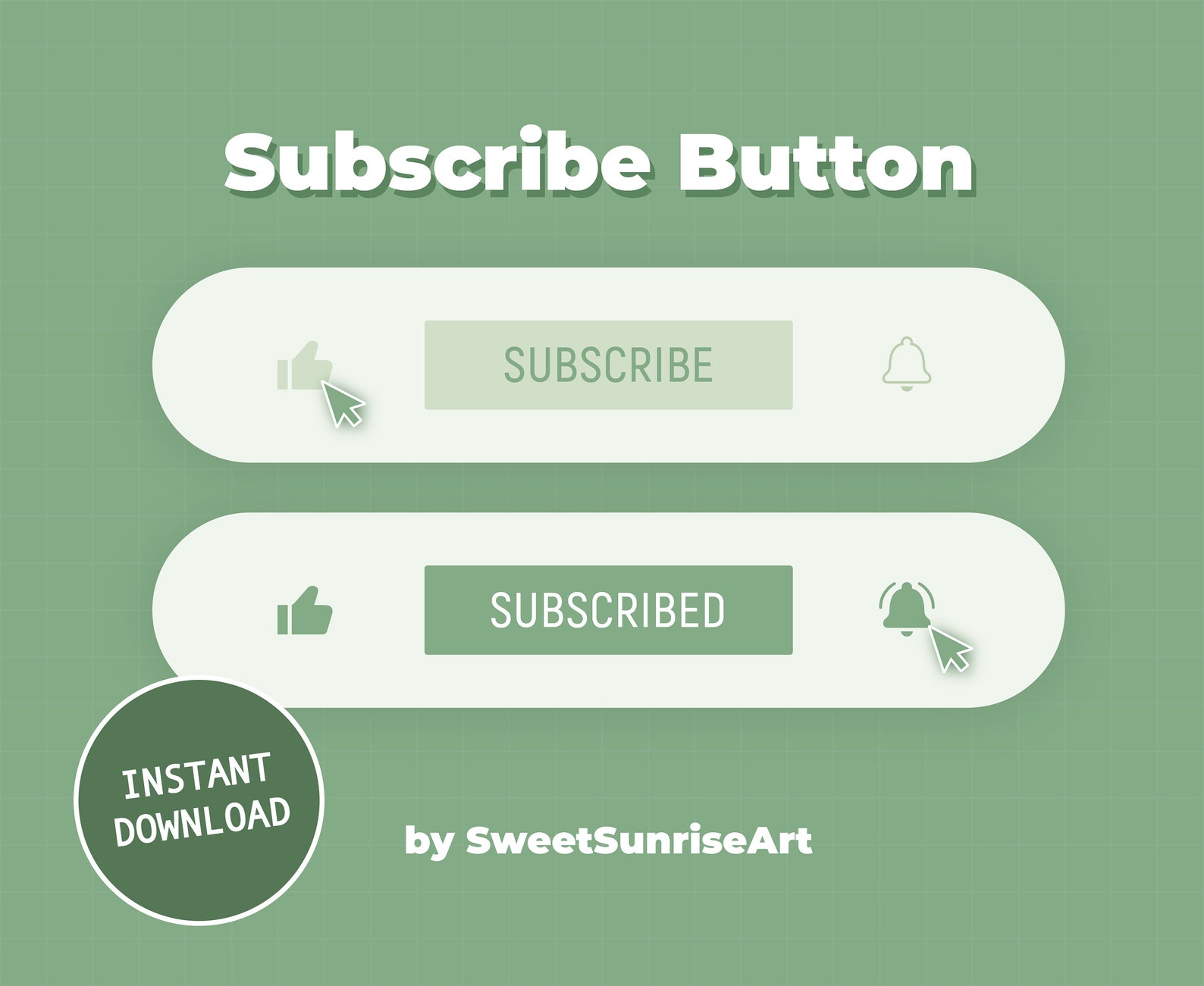 Animated Youtube Subscribe Button | Like Button | Animated Overlay ...