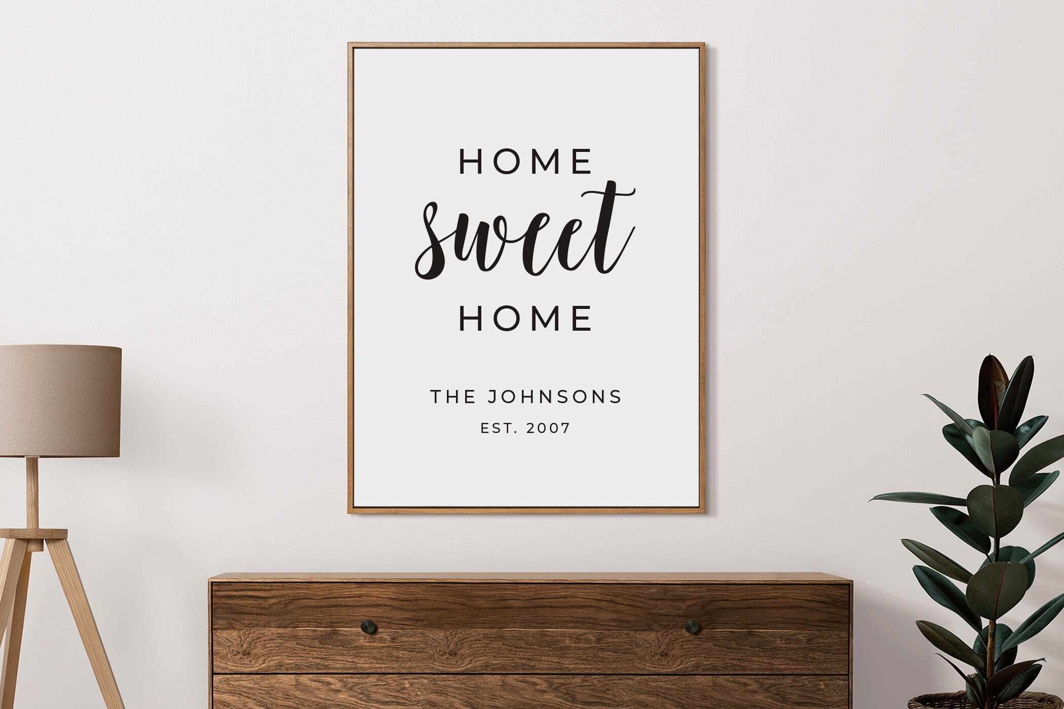Welcome Home Print Custom Printable, Personalized Sign | Home Wall ...