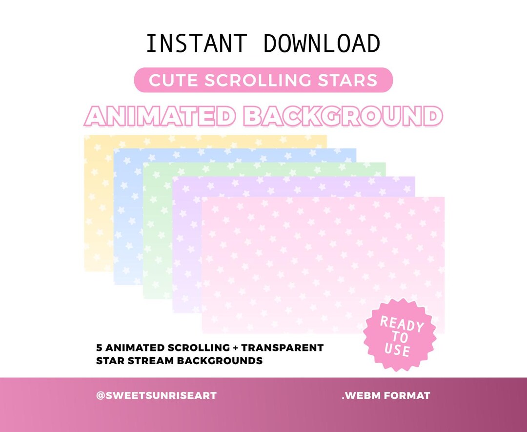 Animated Stream Background, Starry Twitch Overlay | Twitch OBS ...