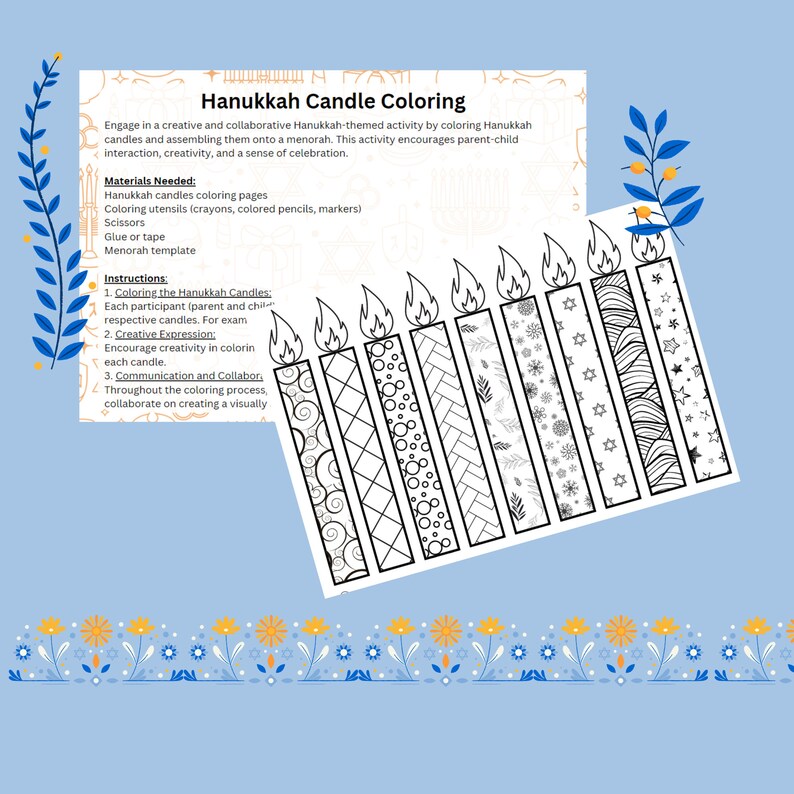 Hanukkah Wishes and Coloring Pages- Have Fun and Learn, Follow ...