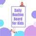 Daily To-do Board Routine for Kids Morning & Evening Organization Boys ...