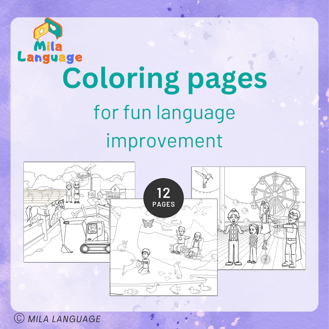 Coloring Pages- Speech Therapy Arts and Crafts for Parents and Children ...