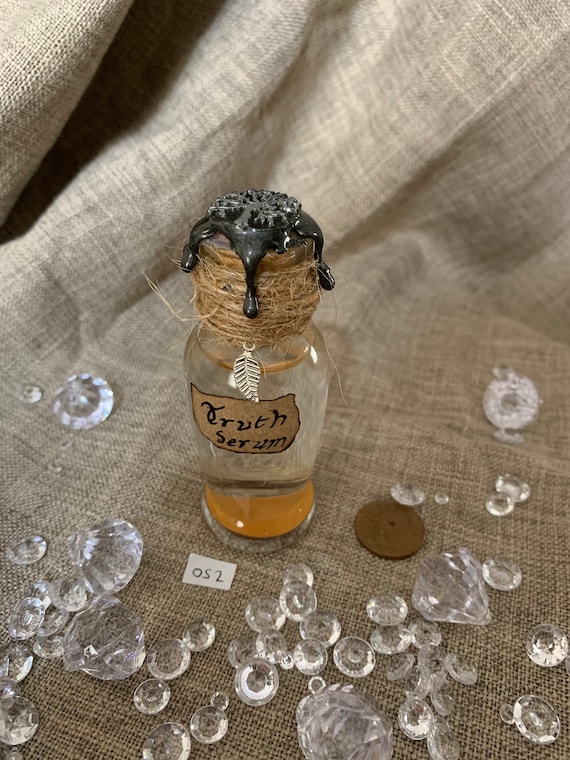 Truth Serum Glass Bottle Potion Apothecary Witch Potion - Etsy