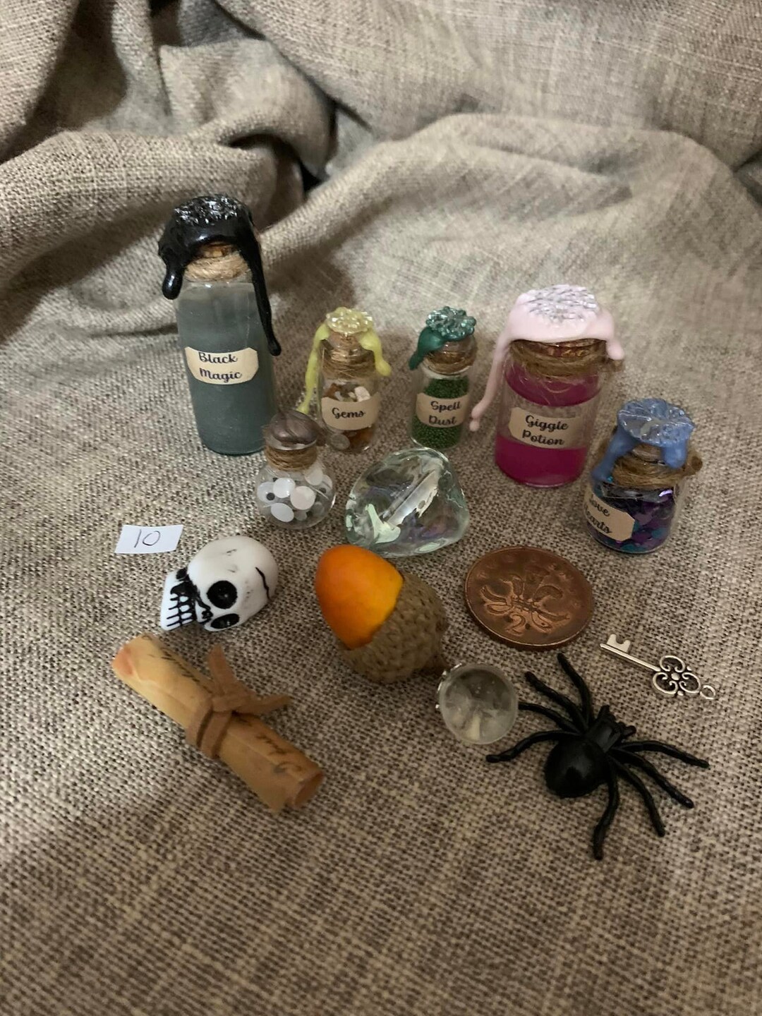 Witch Wizard Witchcraft Potions Set Apothecary Glass Jars Collection - Etsy