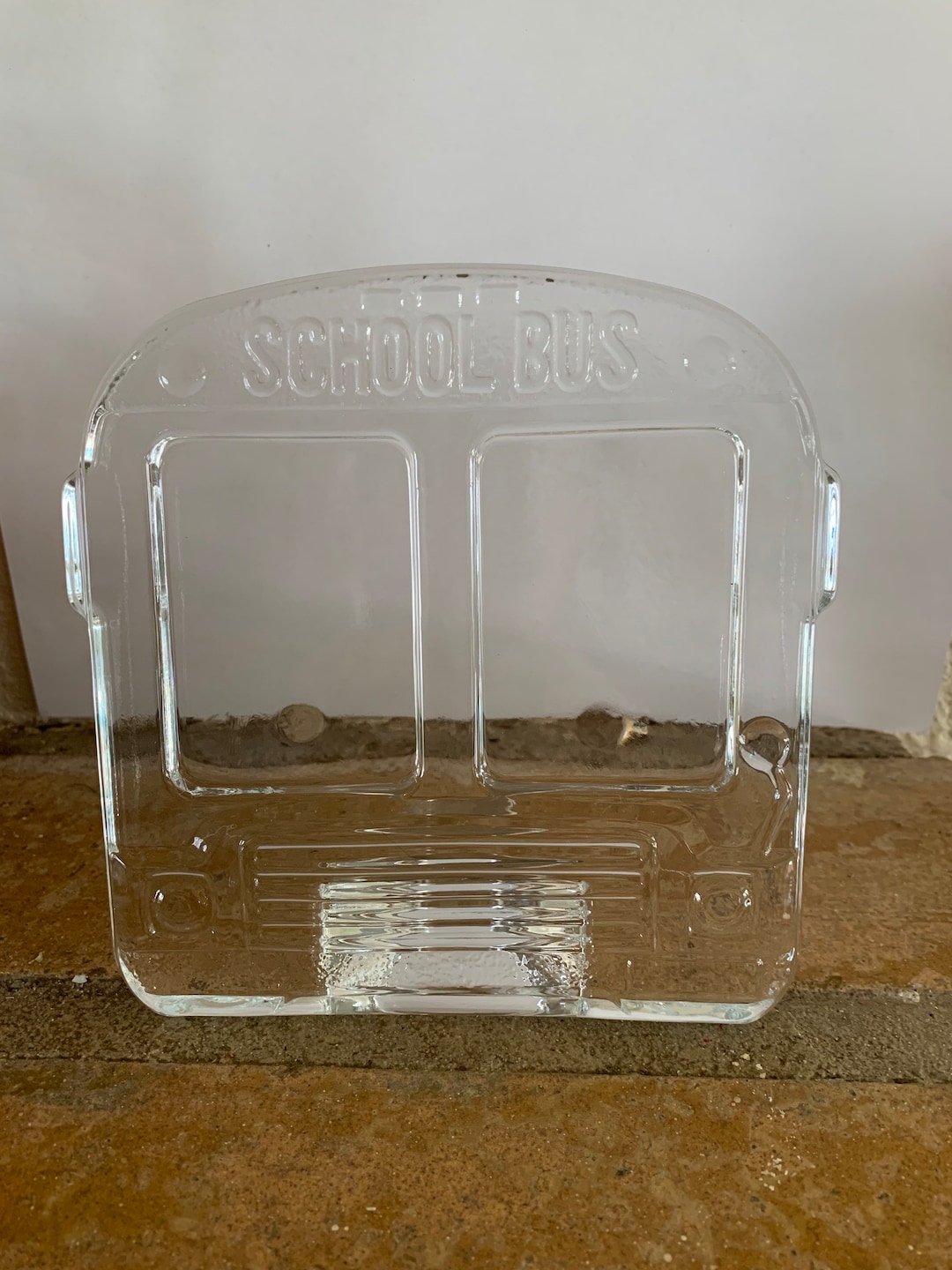 Vintage Studio Nova Clear Glass School Bus Frame, 5.5x6 Crystal Japan ...