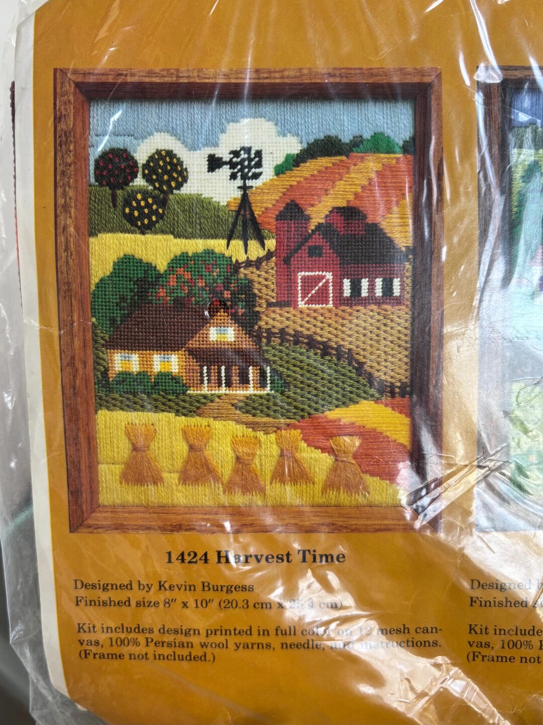 Vintage 1984 the Creative Circle “harvest Time” Kit No. 1424 Crewel ...