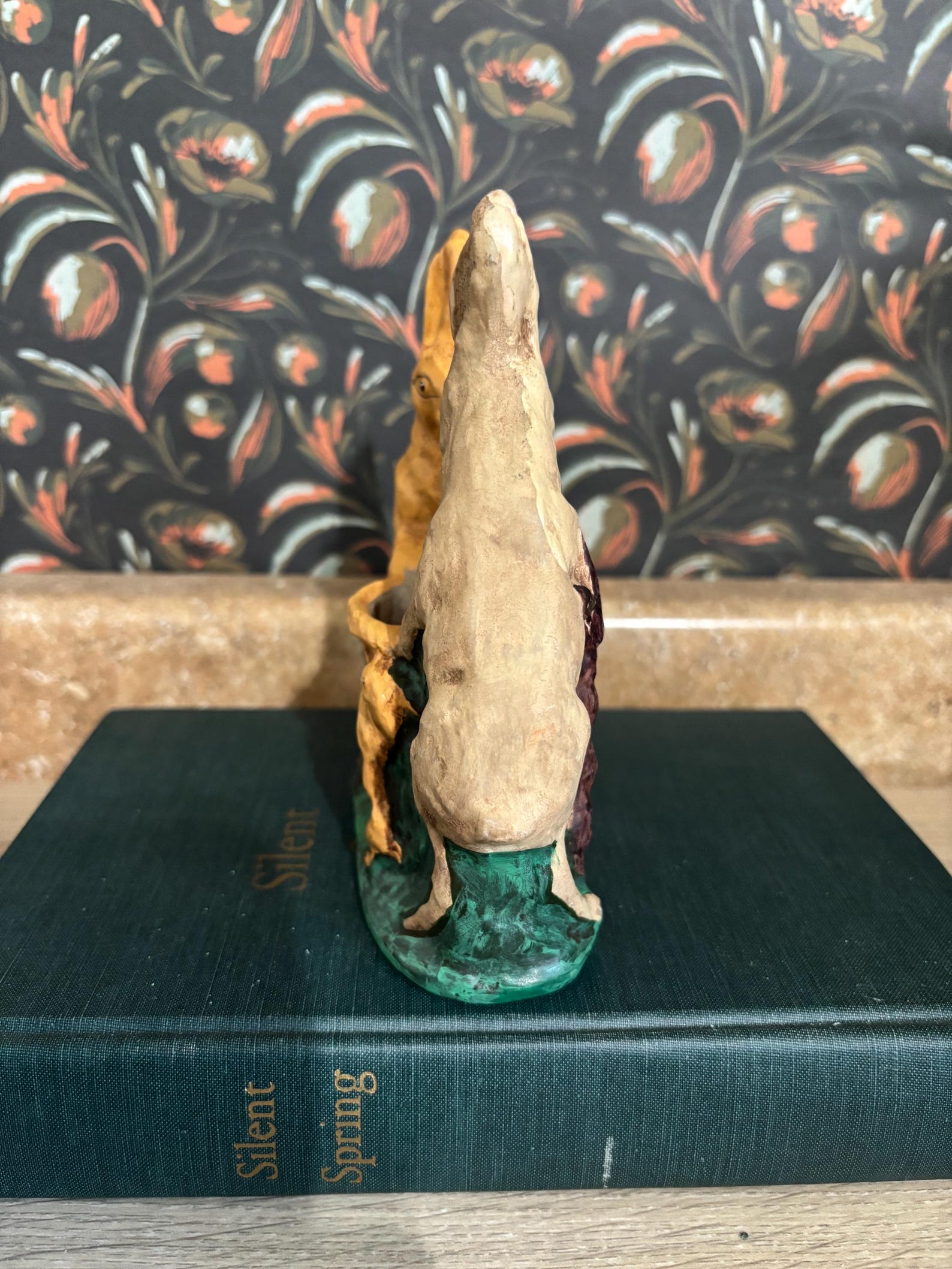 Vintage Walnut Ridge Primitives Bunnies With Basket Ceramic - Etsy