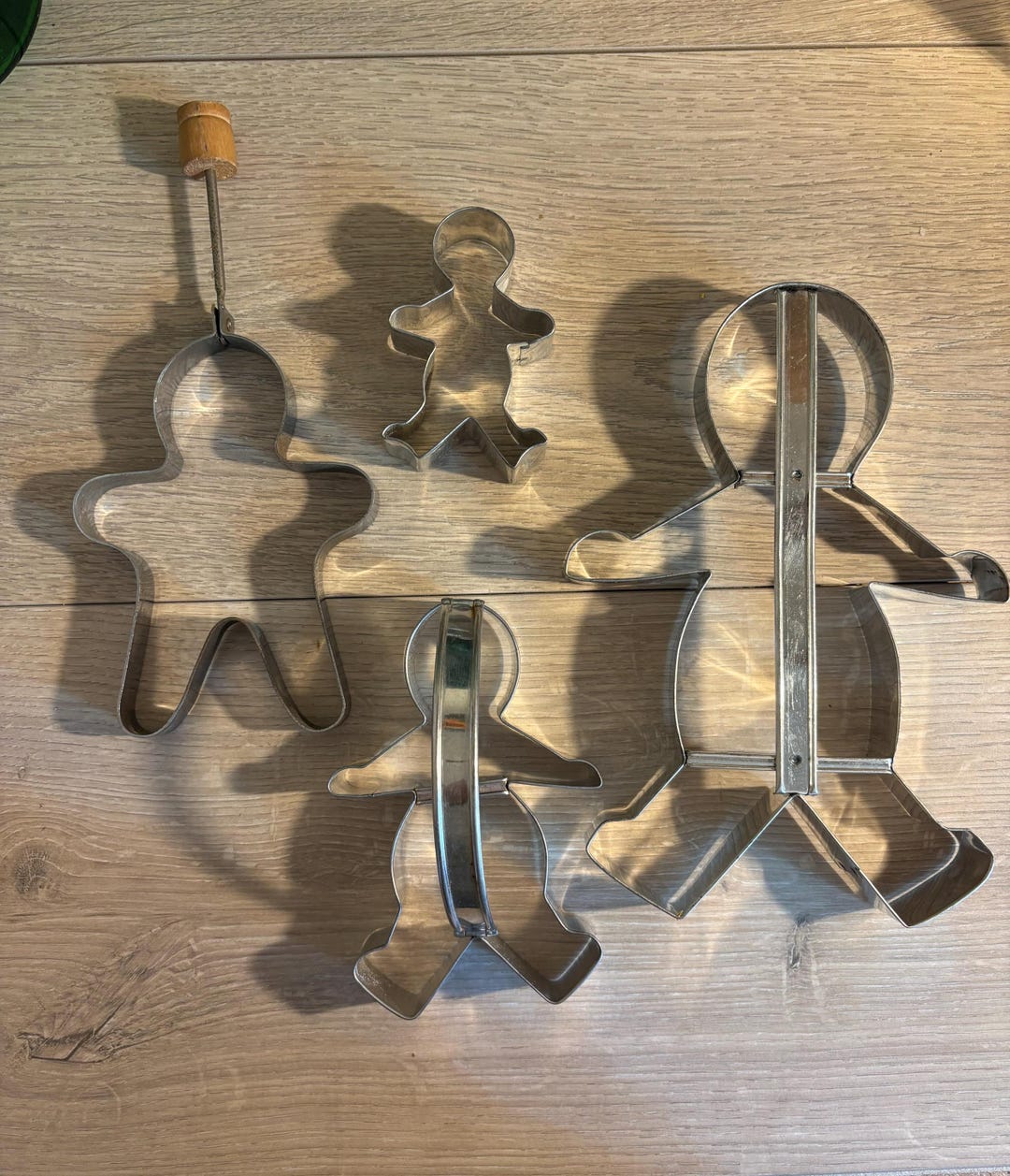 Antique Gingerbread Cookie Cutters Aluminum/tin Set of 4 - Etsy