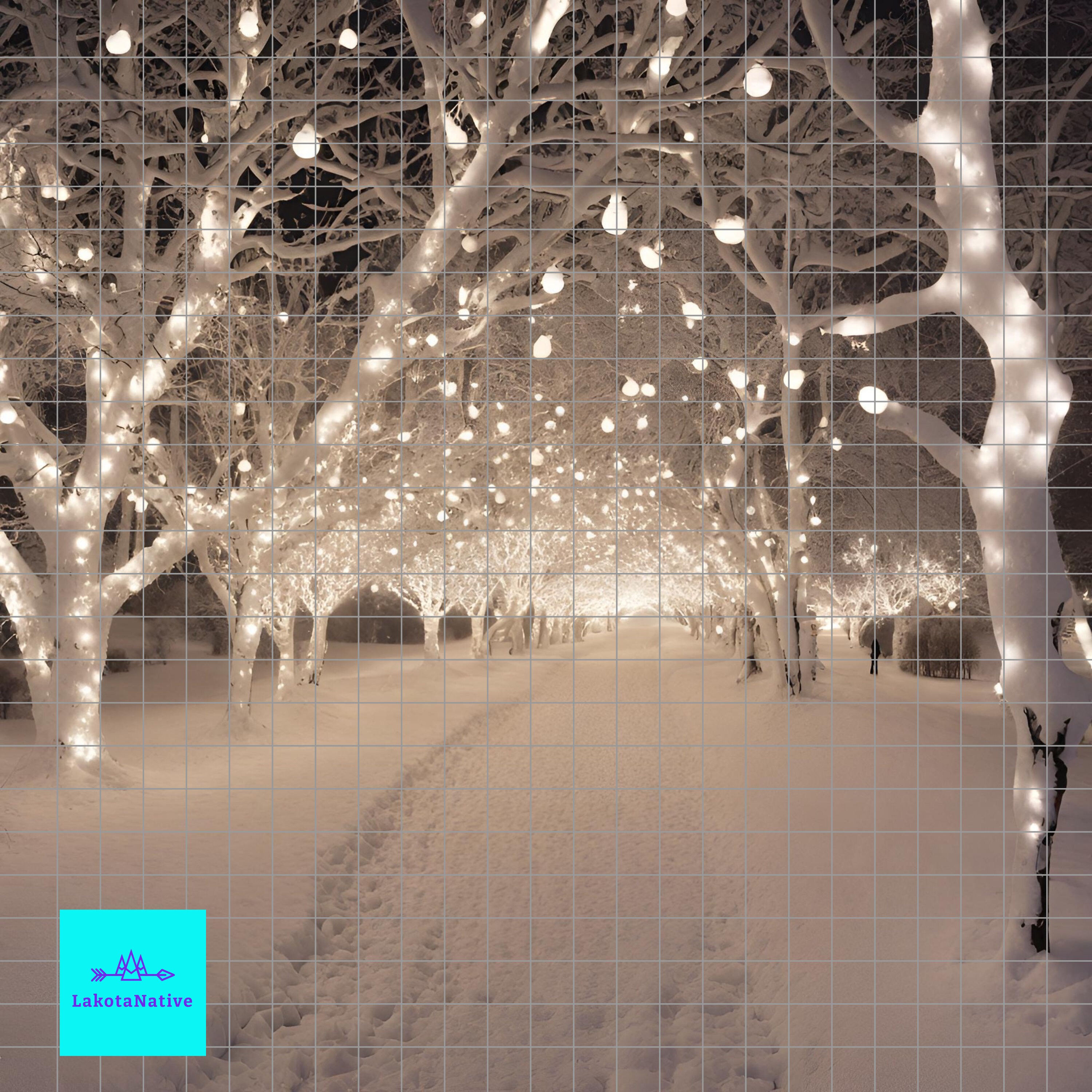 Christmas Digital Background, Christmas Lights Digital Background ...