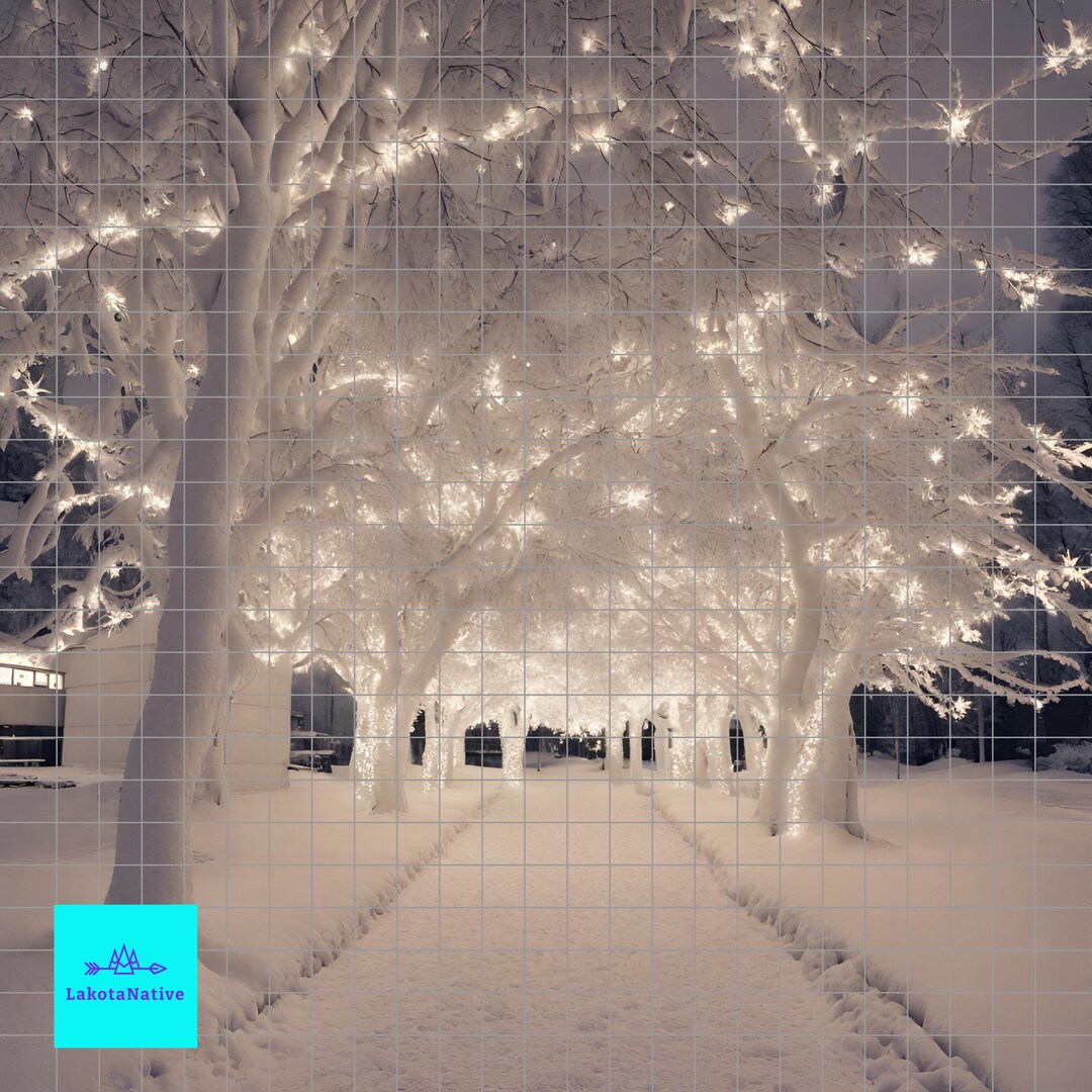 Christmas Digital Background, Christmas Lights Digital Background ...