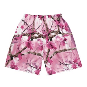Pink Goth Y2k Realtree Gym Shorts - Etsy