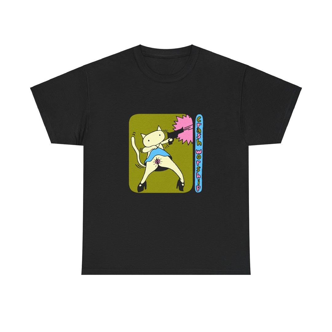 Crash Worship, Cat Gun Shirt - Vintage Industrial Music, Noise Music ...