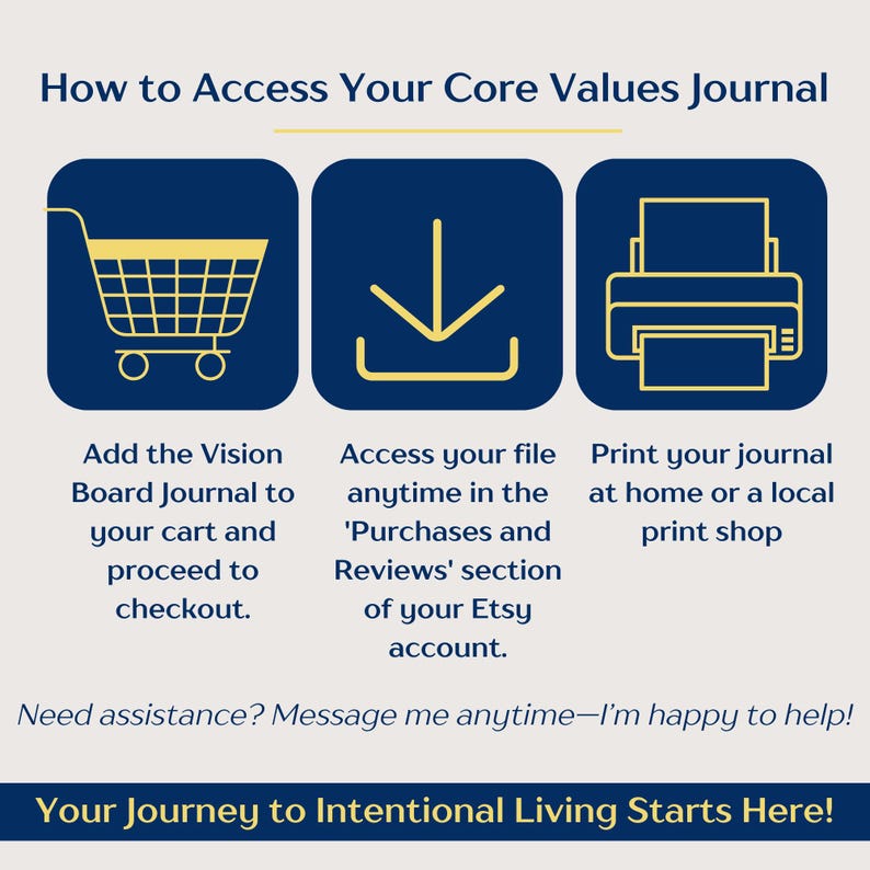 Core Values Journal to Support Positive Affirmation and Finding ...