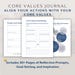Core Values Journal to Support Positive Affirmation and Finding ...