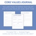 Core Values Journal to Support Positive Affirmation and Finding ...