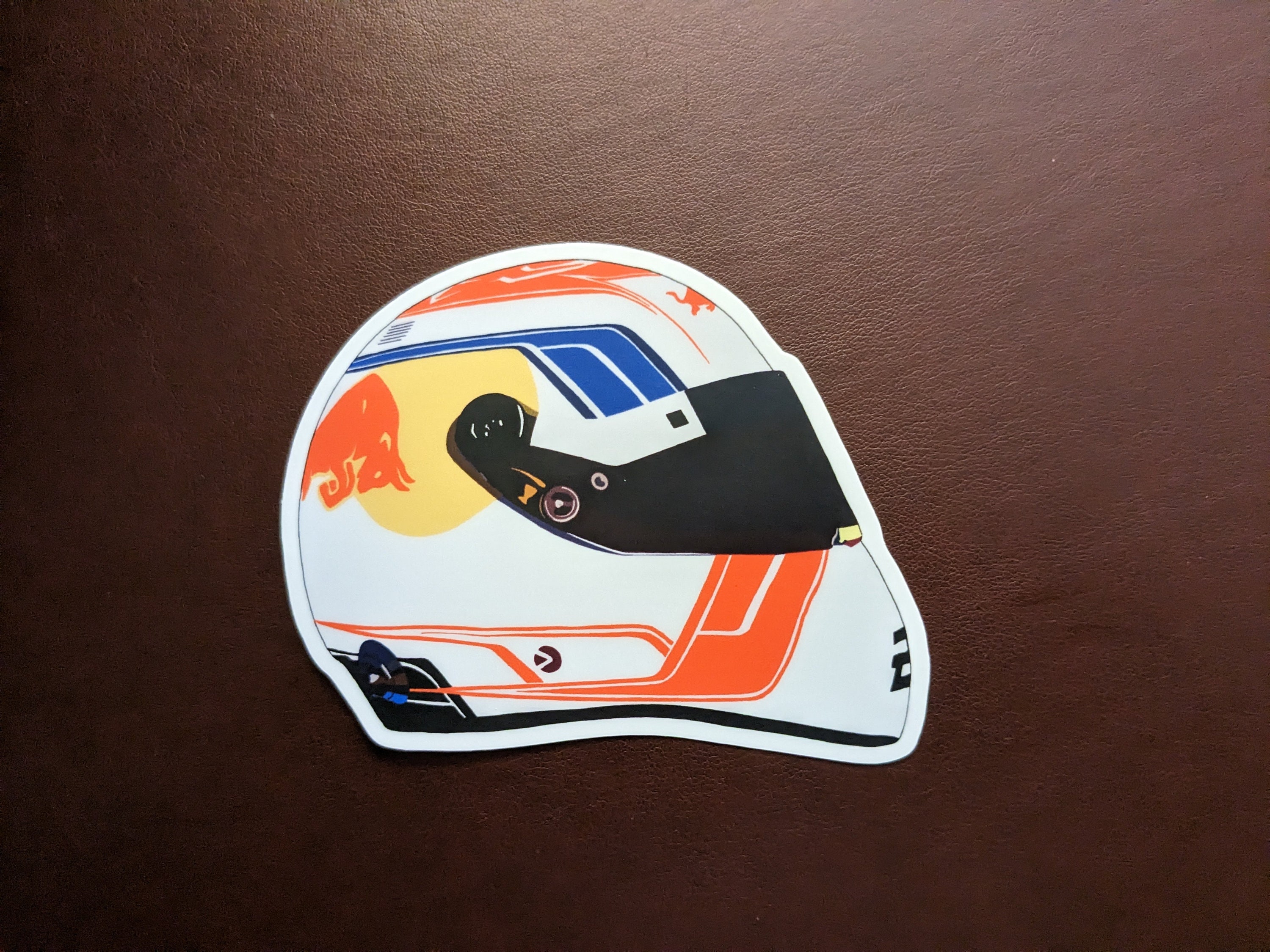2023 Max Verstappen Formula 1 Helmet Sticker - Oracle Red Bull Racing ...
