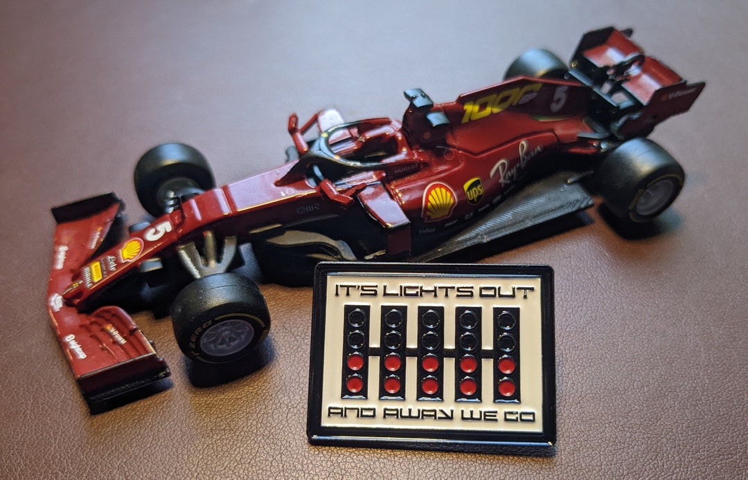 F1 "it's Lights Out and Away We Go" Starting Lights Formula 1 Pin - Etsy
