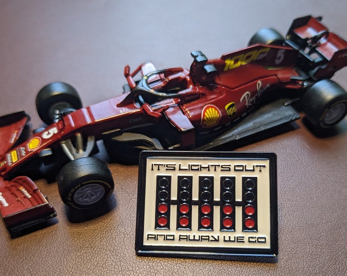 F1 "it's Lights Out and Away We Go" Starting Lights Formula 1 Pin - Etsy
