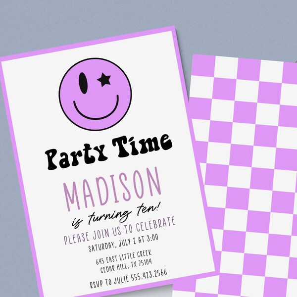 Tween Invitation - Etsy