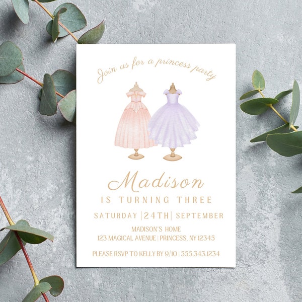 Princess Invitation - Etsy