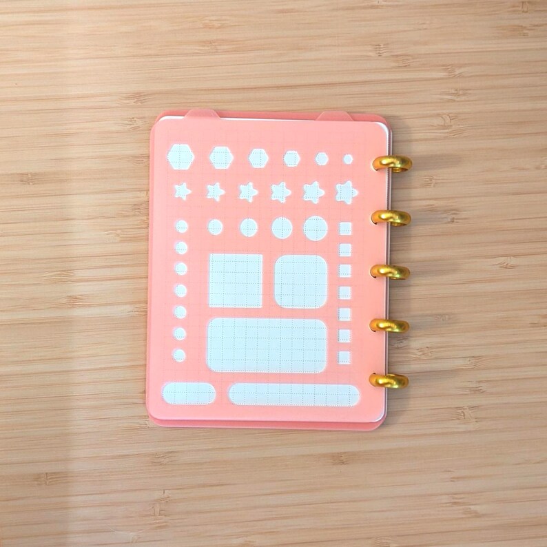 Disc-bound Stencil Dividers -- Quarter-notebook -- (digital File) - Etsy
