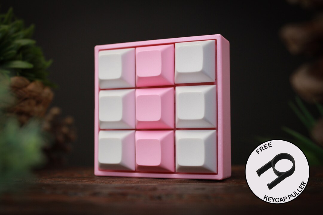 9 Key Keyboard Fidget Toy, Customizable Desktop Keycap Fidget ...