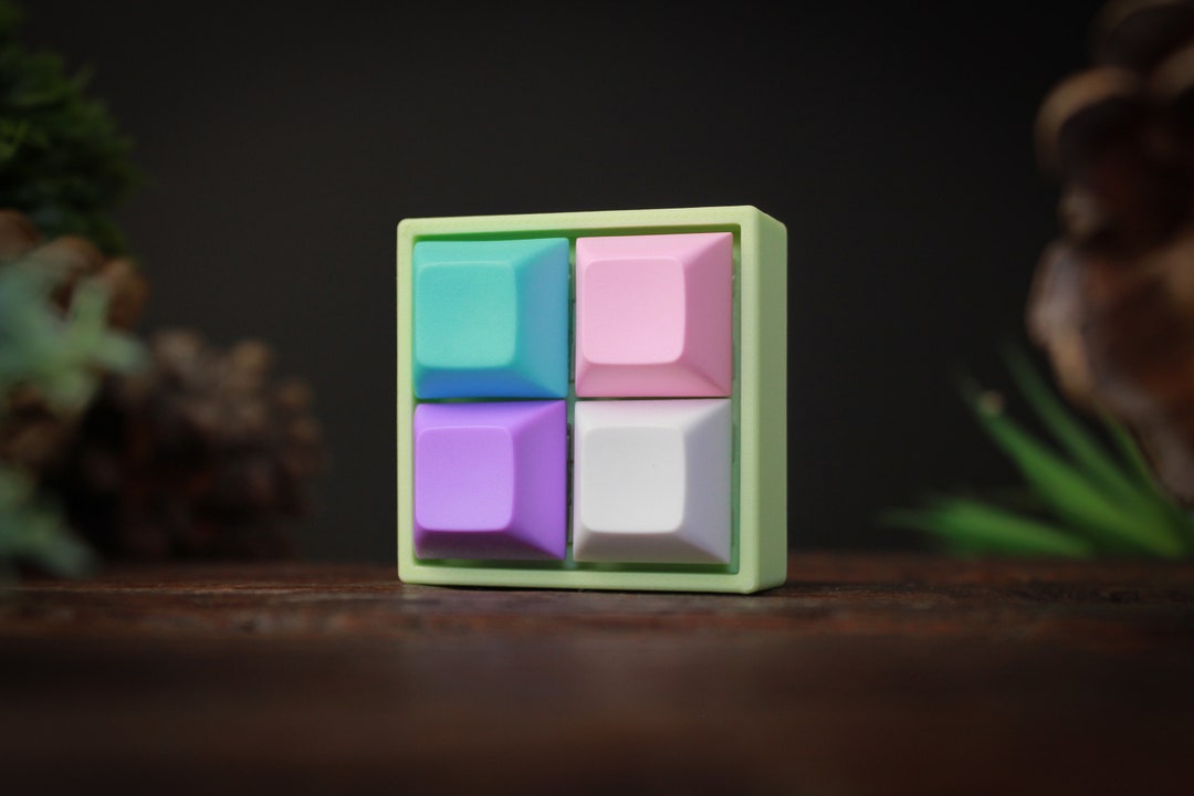 4 Key Square Keyboard Fidget Toy Customizable Desktop Keycap - Etsy