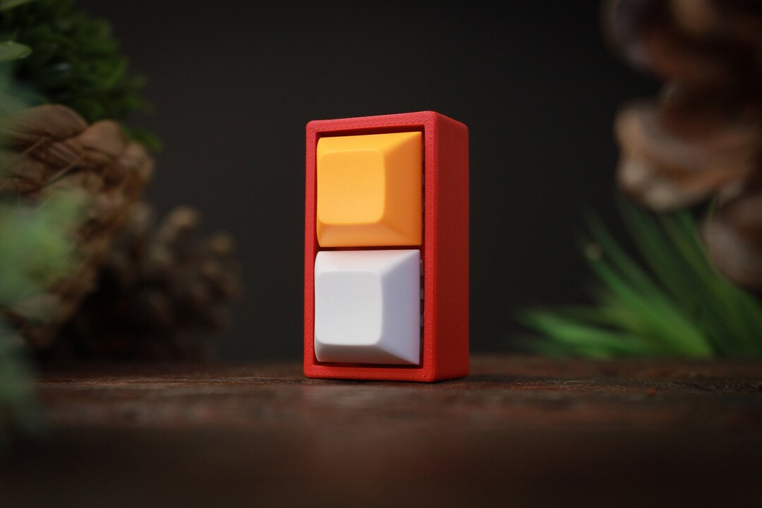 2 Key Keyboard Fidget Toy, Customizable Desktop Keycap Fidget With ...