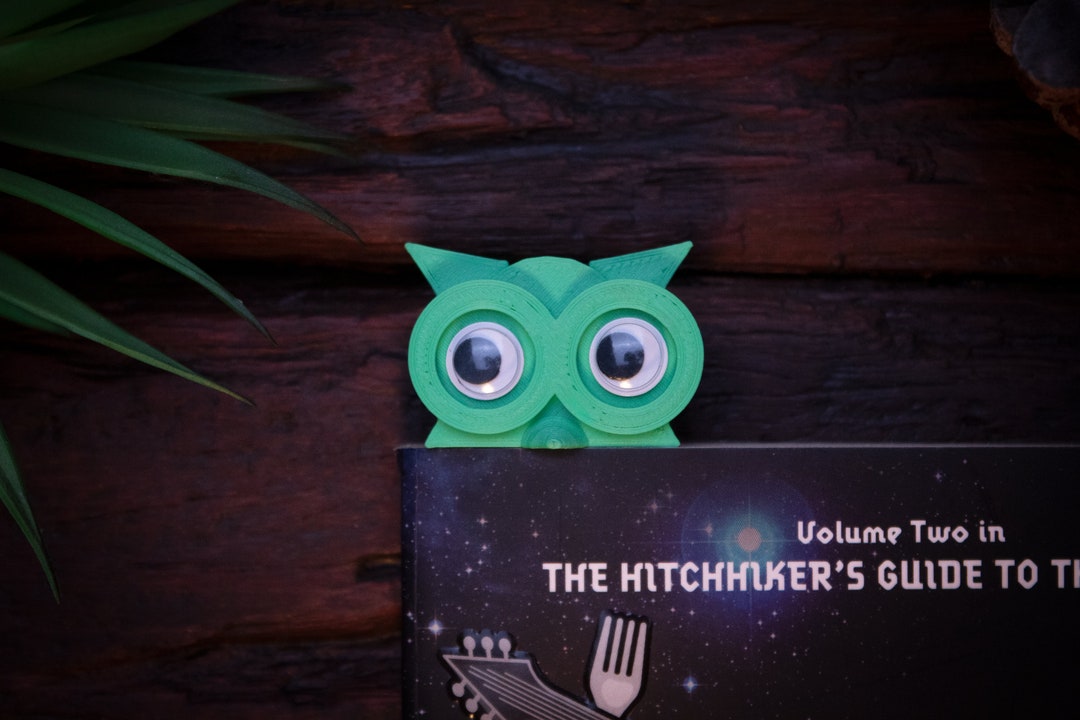 3D Printed Owl Bookmark With Googly Eyes Perfect for Book Lovers - Etsy